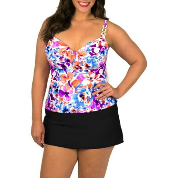 Catalina | Swim | New Tankini Swim Top Convertible Floral Medium 8 ...